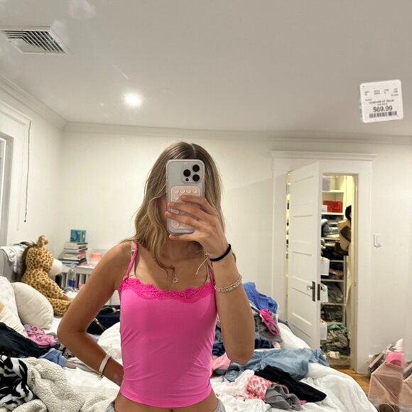 SKIMS | Tops | Skims Pink Tank Limited Editon | Poshmark